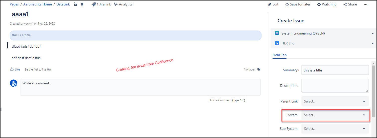 Set mandatory field when creating Jira issue from ...