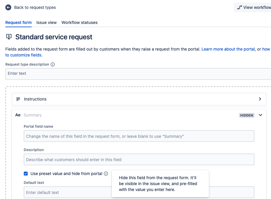 Solved: How to add a default value for the Summary field i...