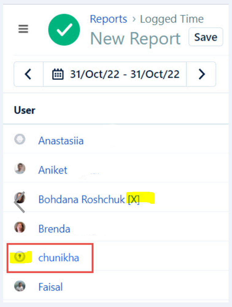 Solved: User with question mark as avatar in Tempo