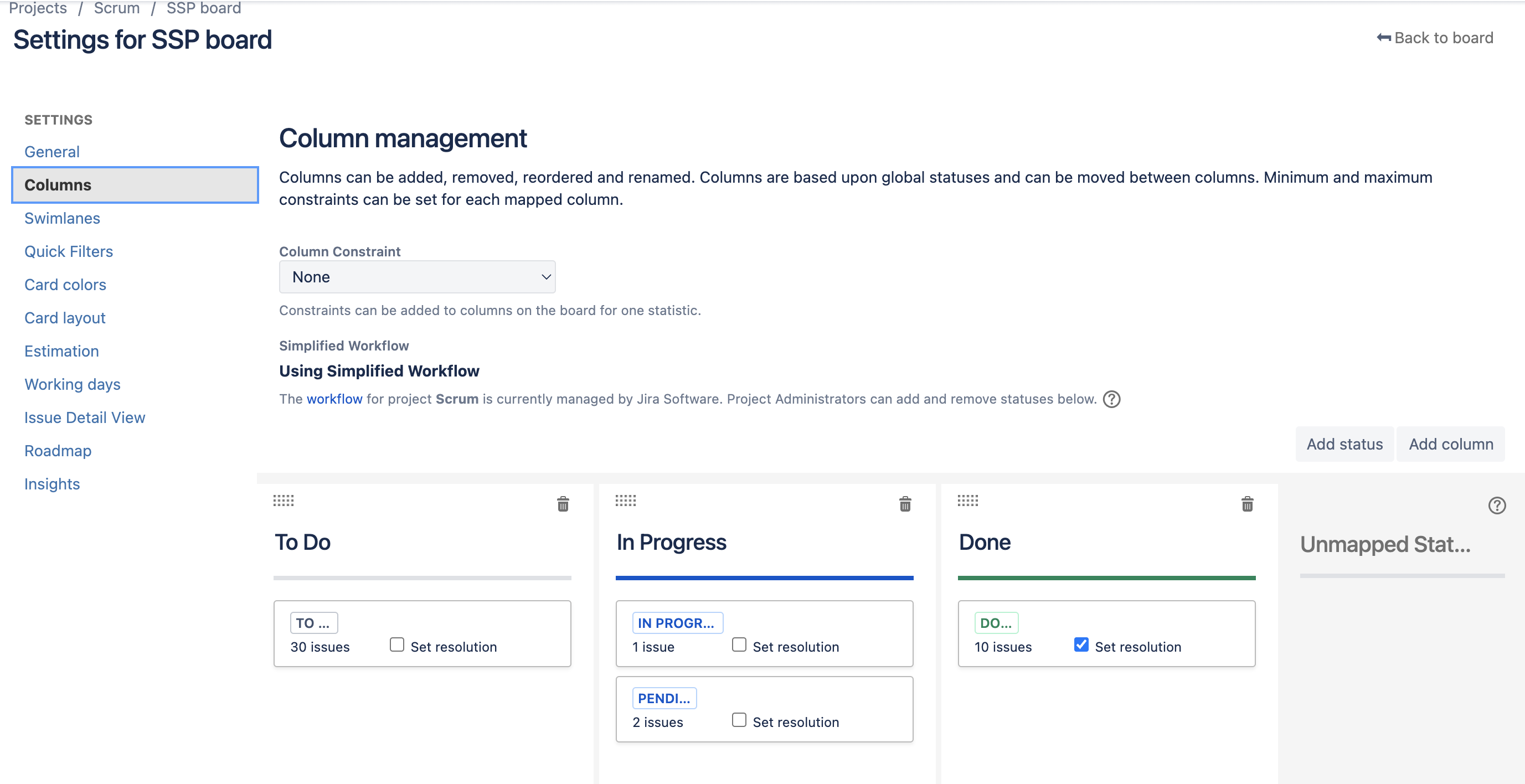 Ticket of Done status gets moved from completed sp...