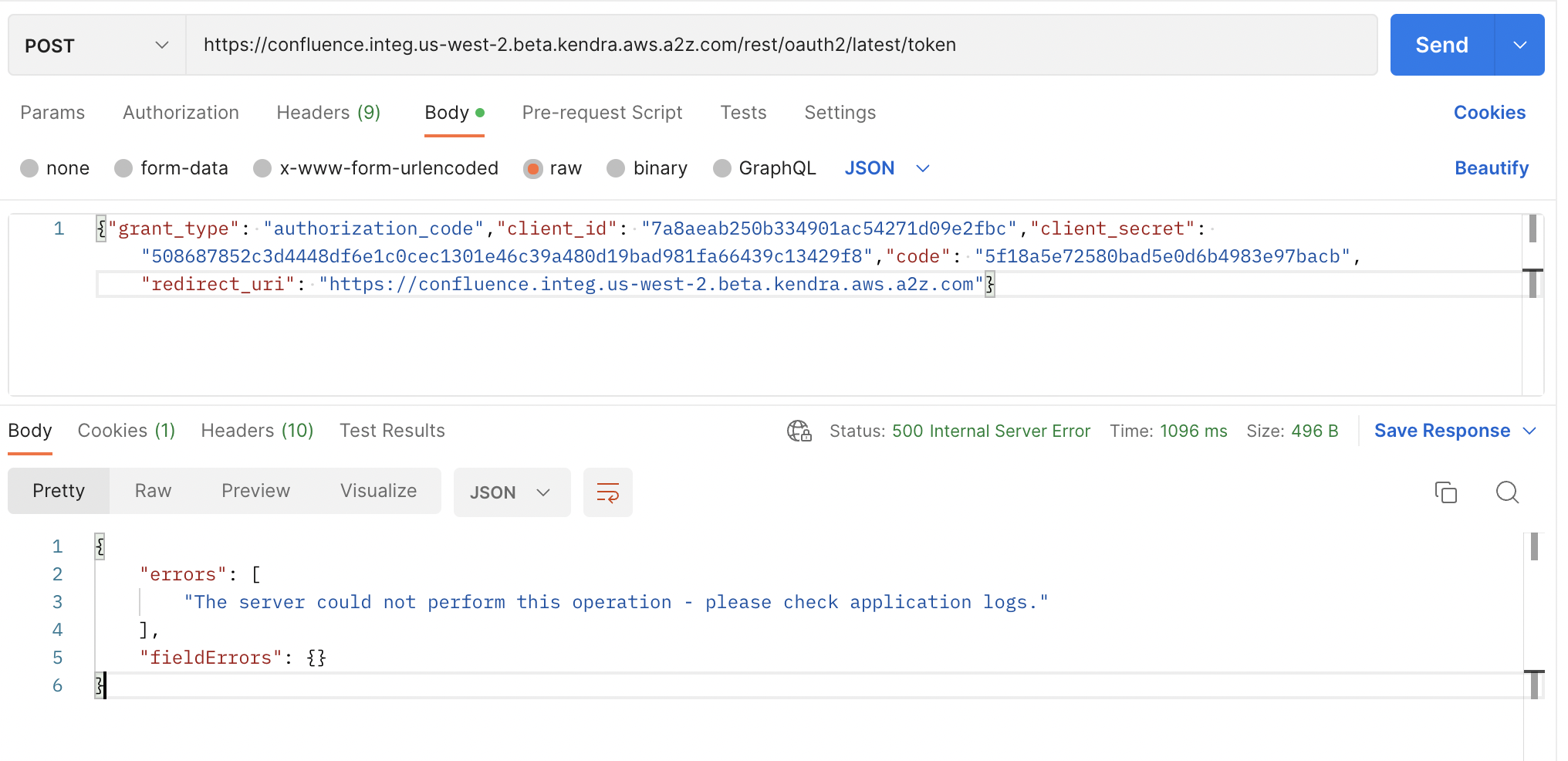Issue in request authorization code using OAuth2 i...