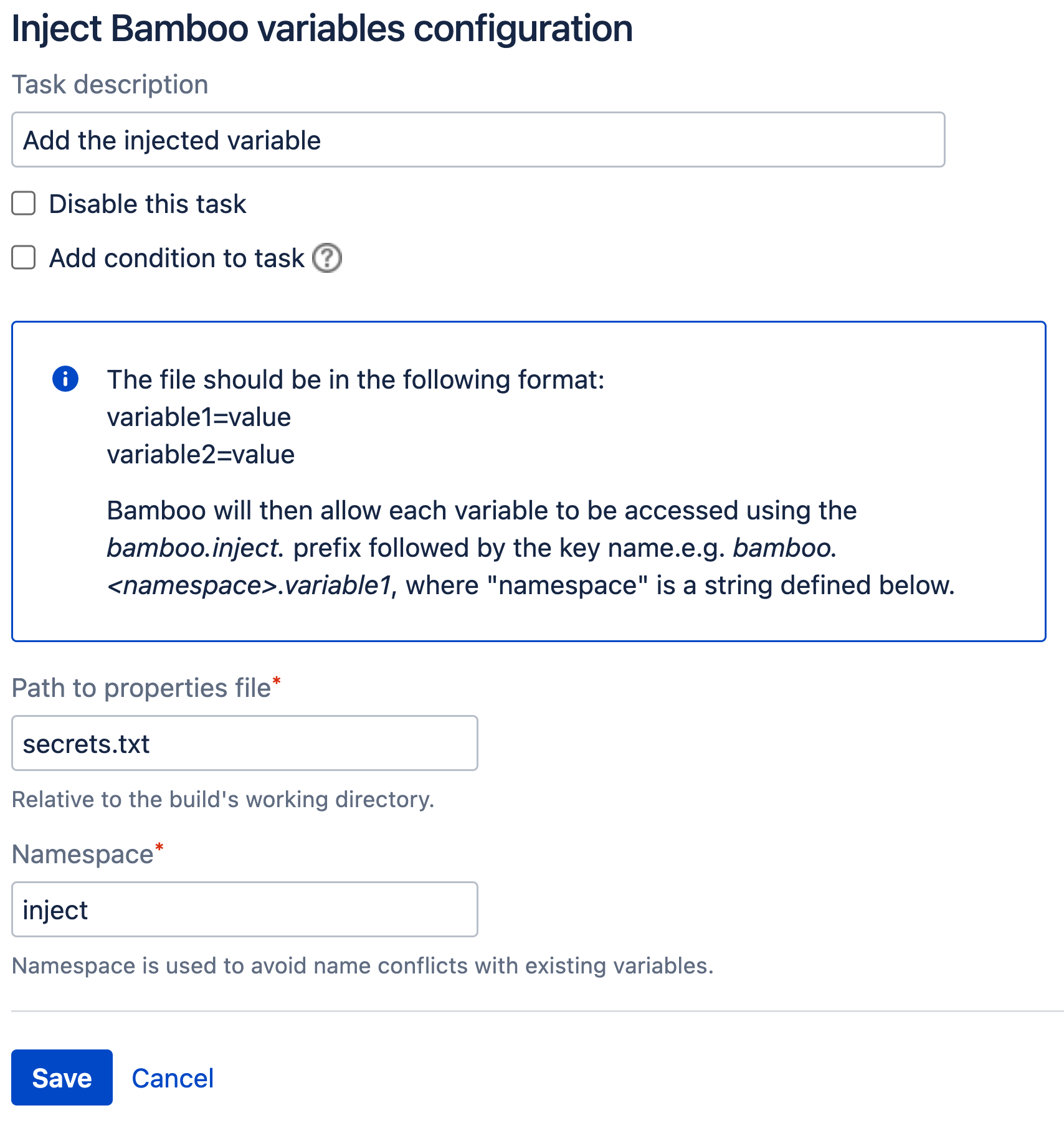 passing Environment variables between tasks