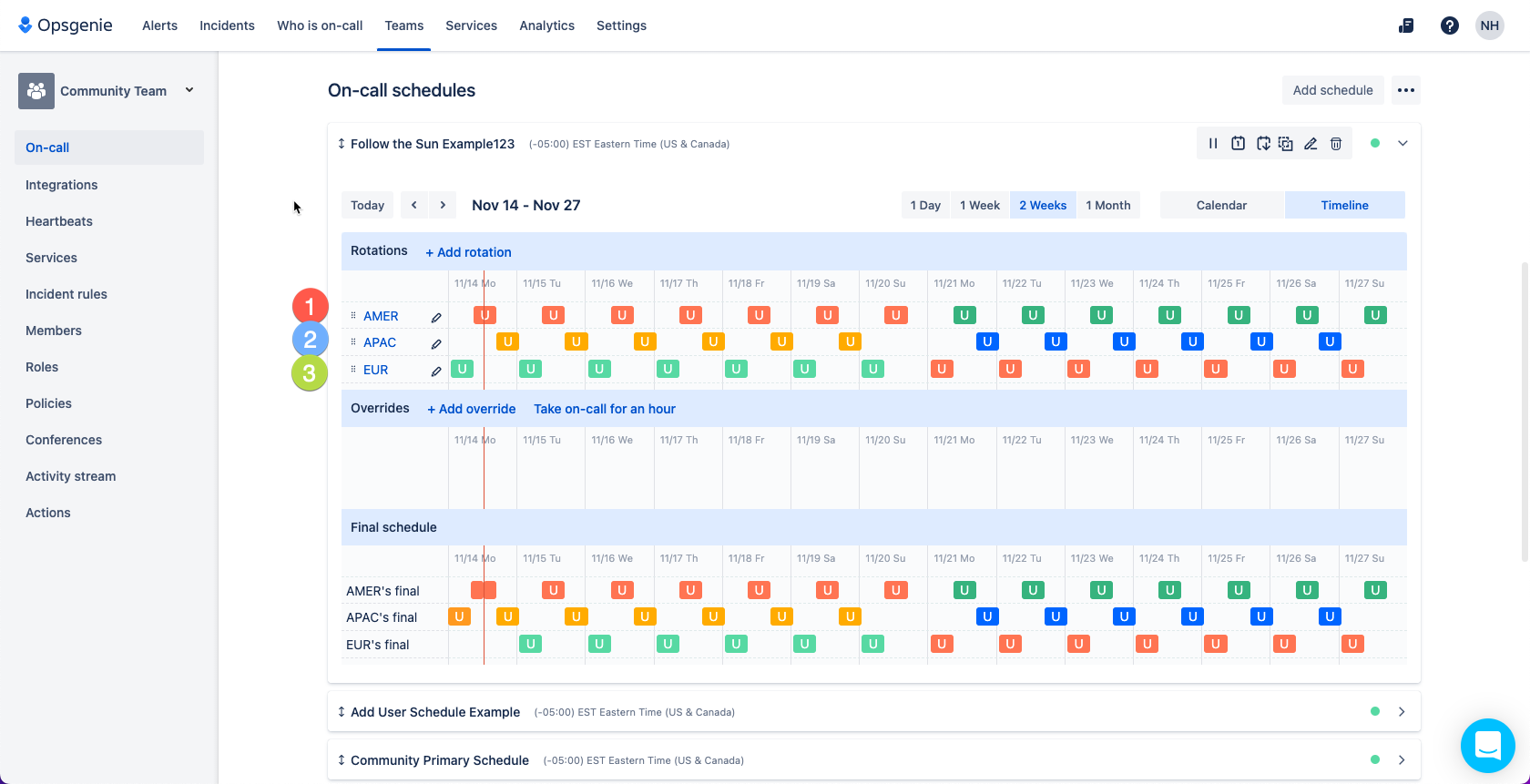 Follow The Sun On-Call Schedule in Opsgenie - Atlassian Community