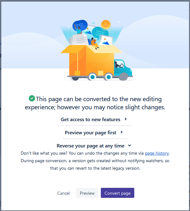 Solved How Can I Reverse A Confluence Page To The Legacy