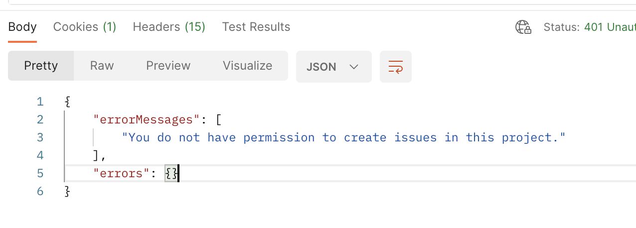 Jira Cloud API "You don't have permissions to crea...