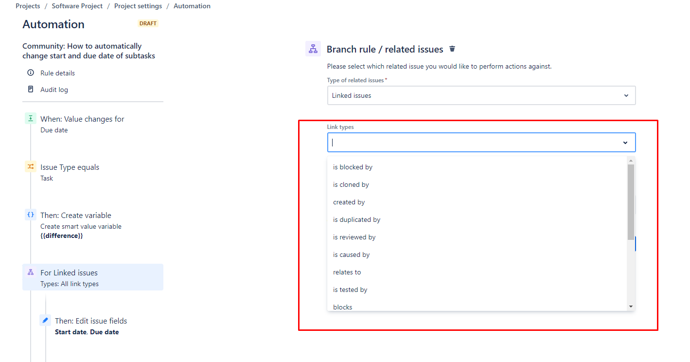 Solved: Automation for linked issues (subtasks)