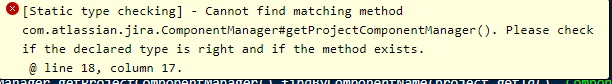 Cannot Set Component Of Issue In A Scriptrunner Po
