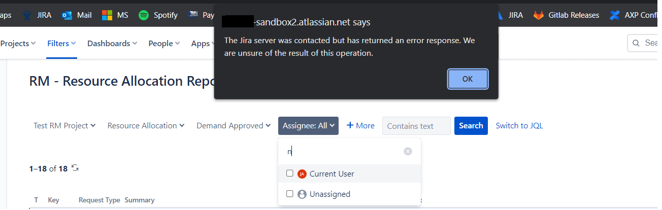 Solved Using User Picker Single User In Jira Filters