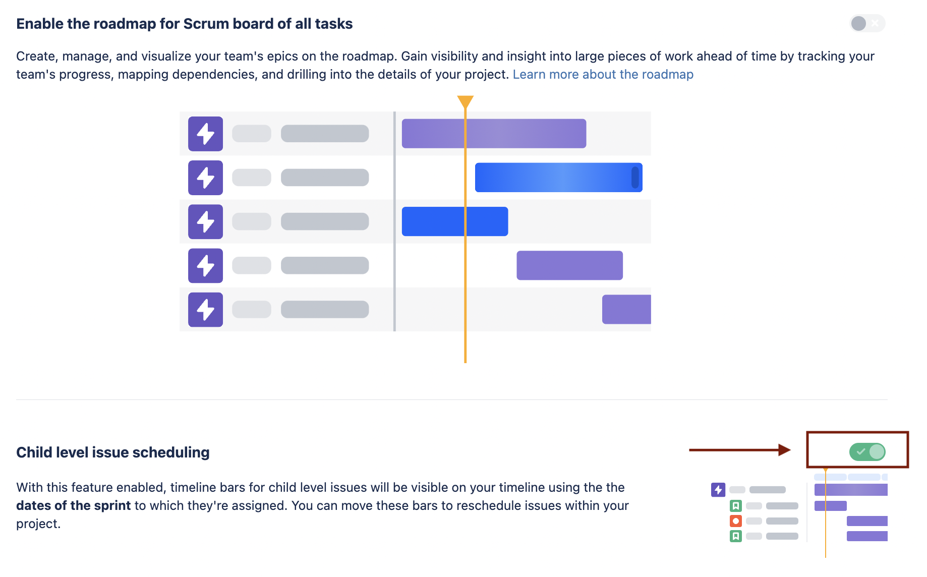How to add roadmap bar to tasks?
