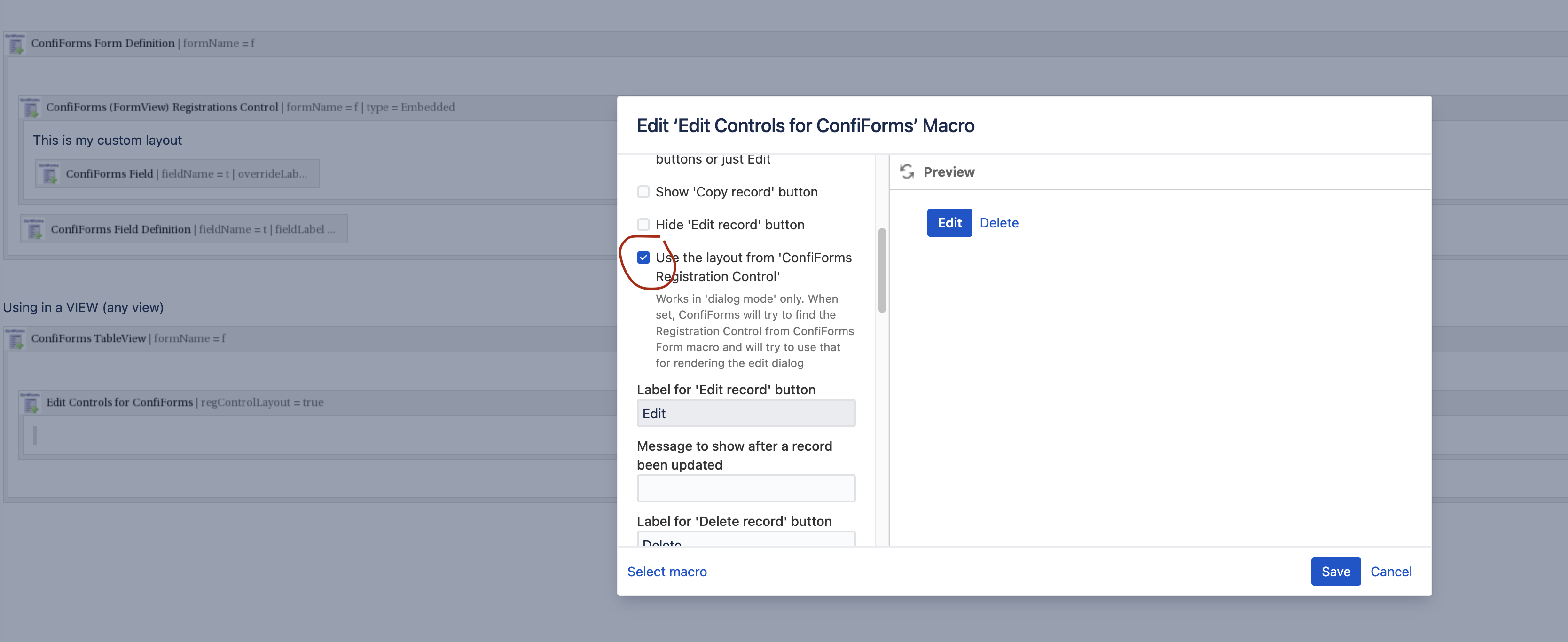Solved: ConfiForms: Can I update an existing record using ...