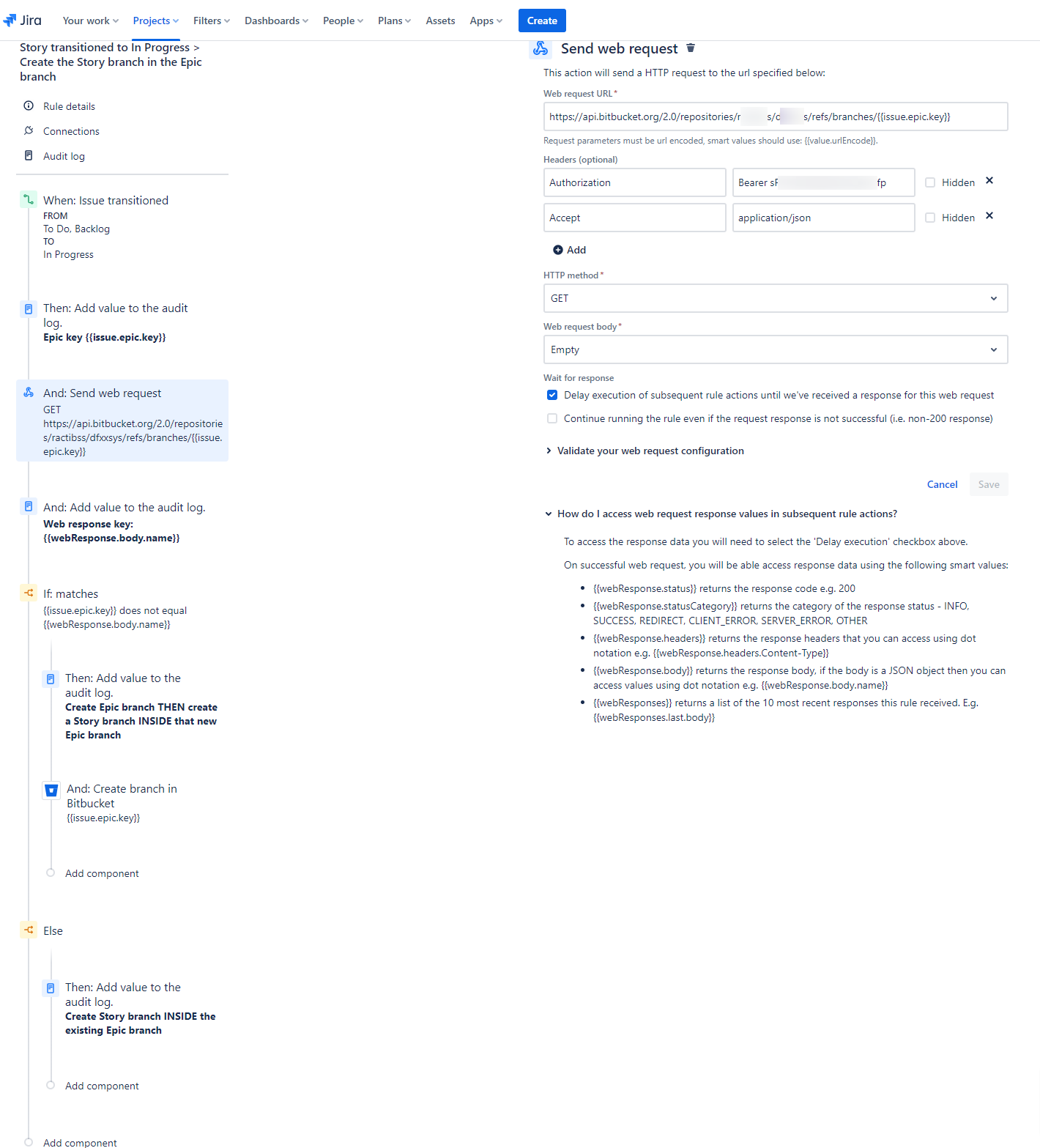 Create Epic branch and feature branch within the e...