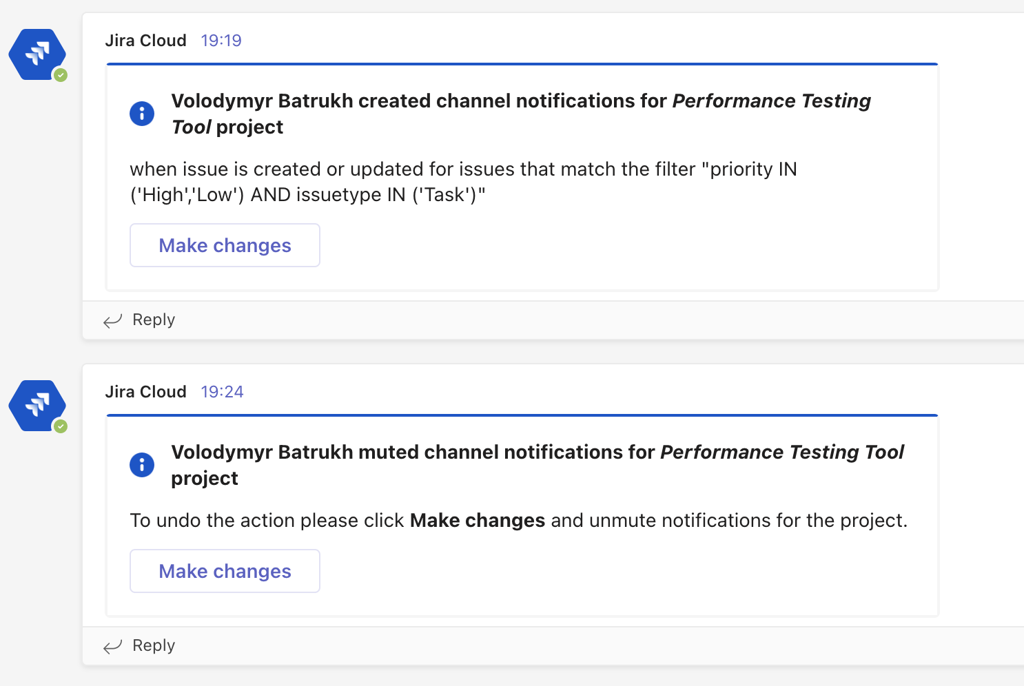 Channel notification in Microsoft Teams for Jira C... - Atlassian Community