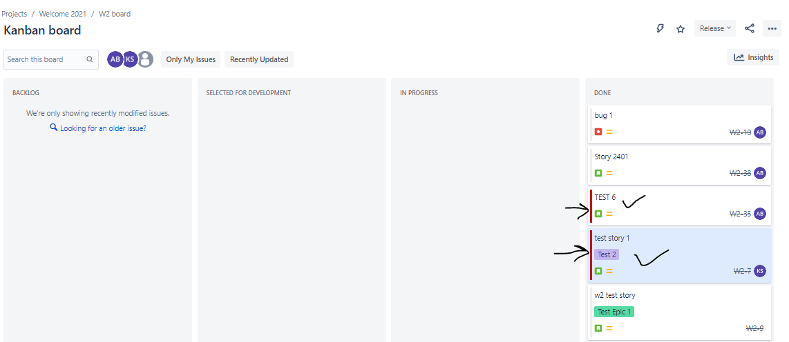 JQL to make card red when a task has a subtask tha...
