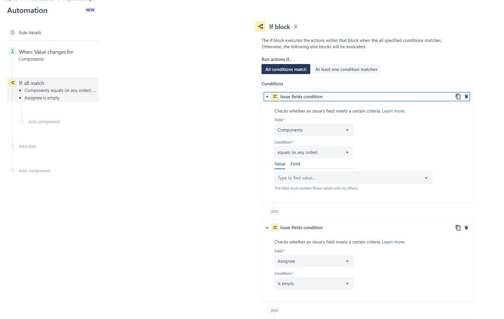 Automation Rule running on first field of many fie...