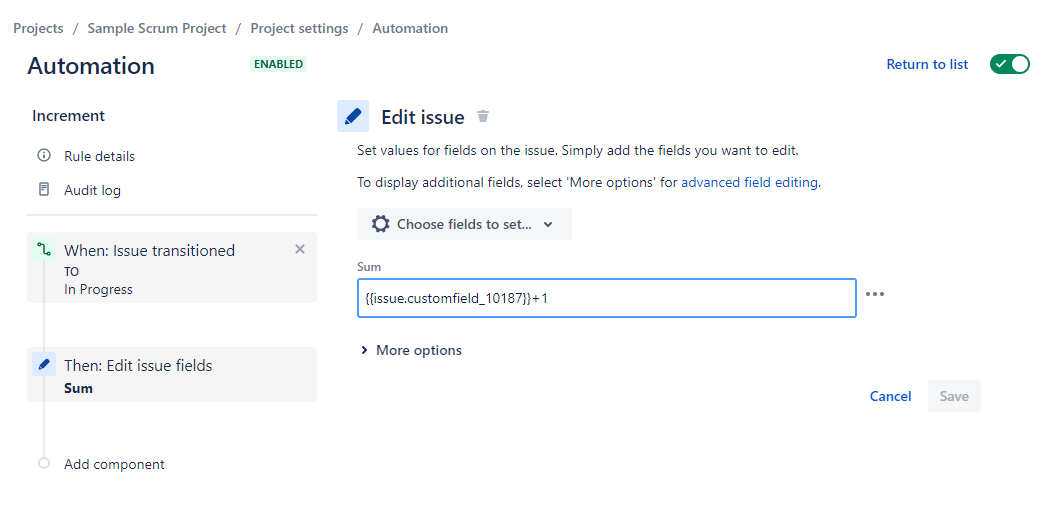 Solved: the task moves to status automation rule