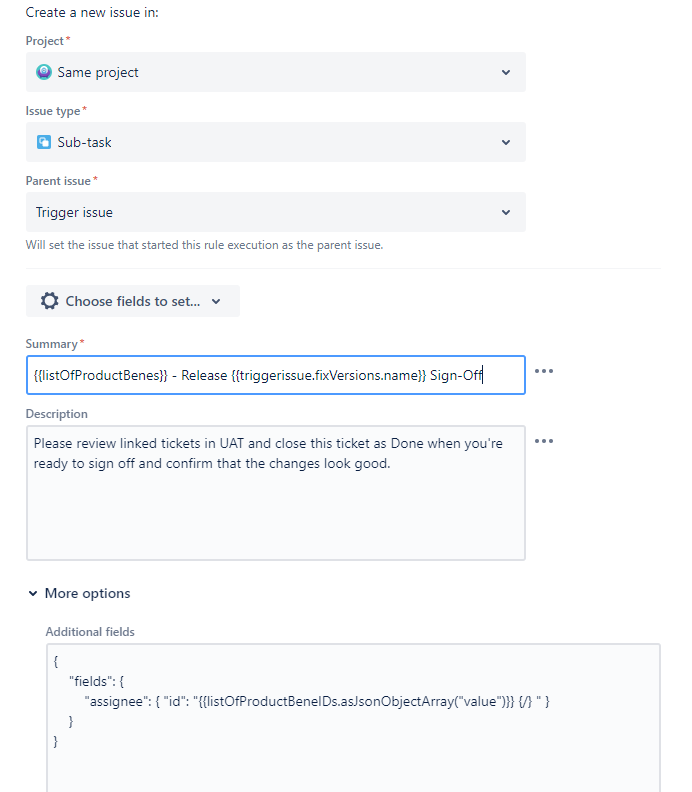 Use a custom smart value to auto-assign sub-tasks