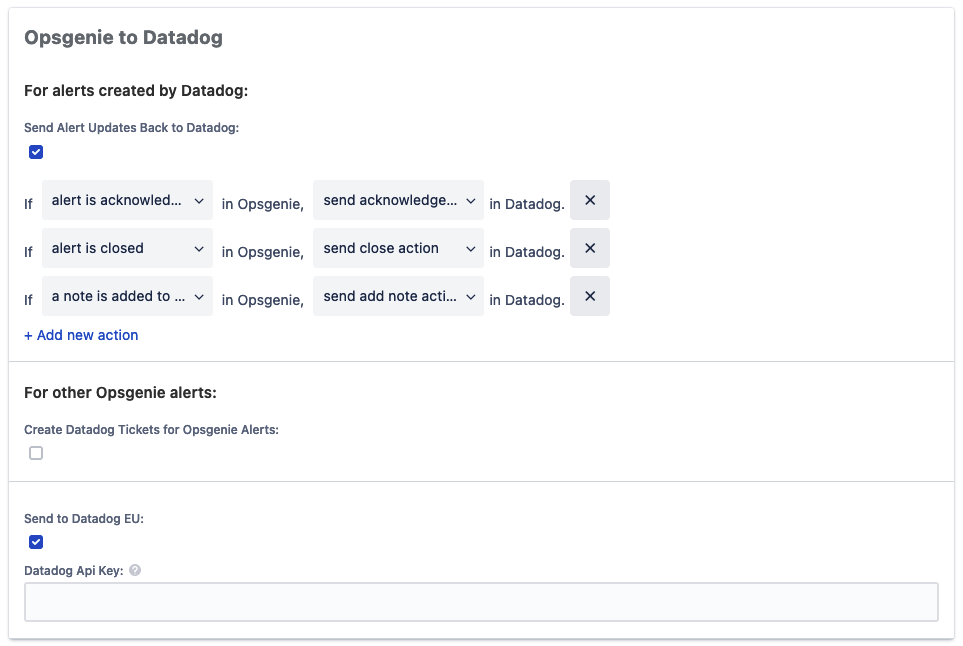 Solved: "Opsgenie to Datadog" "Ack'ed" and "closed" functi...