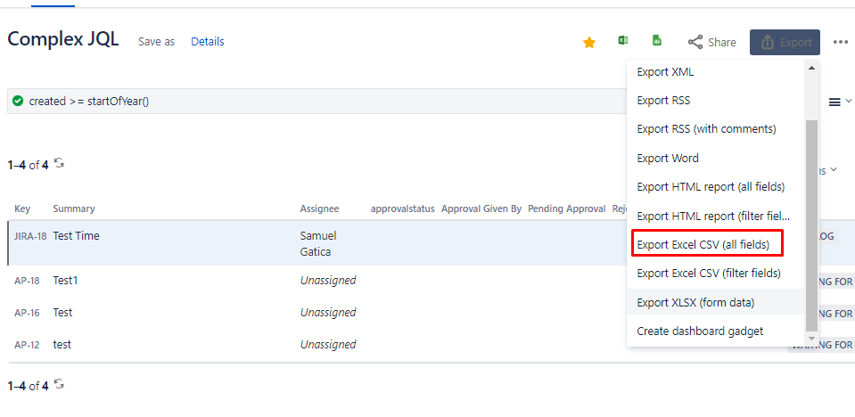 Solved: How to export all issues in to CSV or Excel from a...