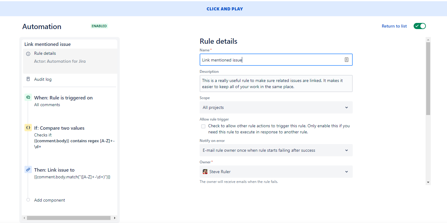 How to automatically link issues based on field in...