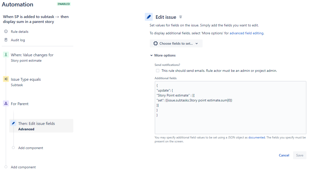 Solved: How sum up story point estimate in Epic from stori...