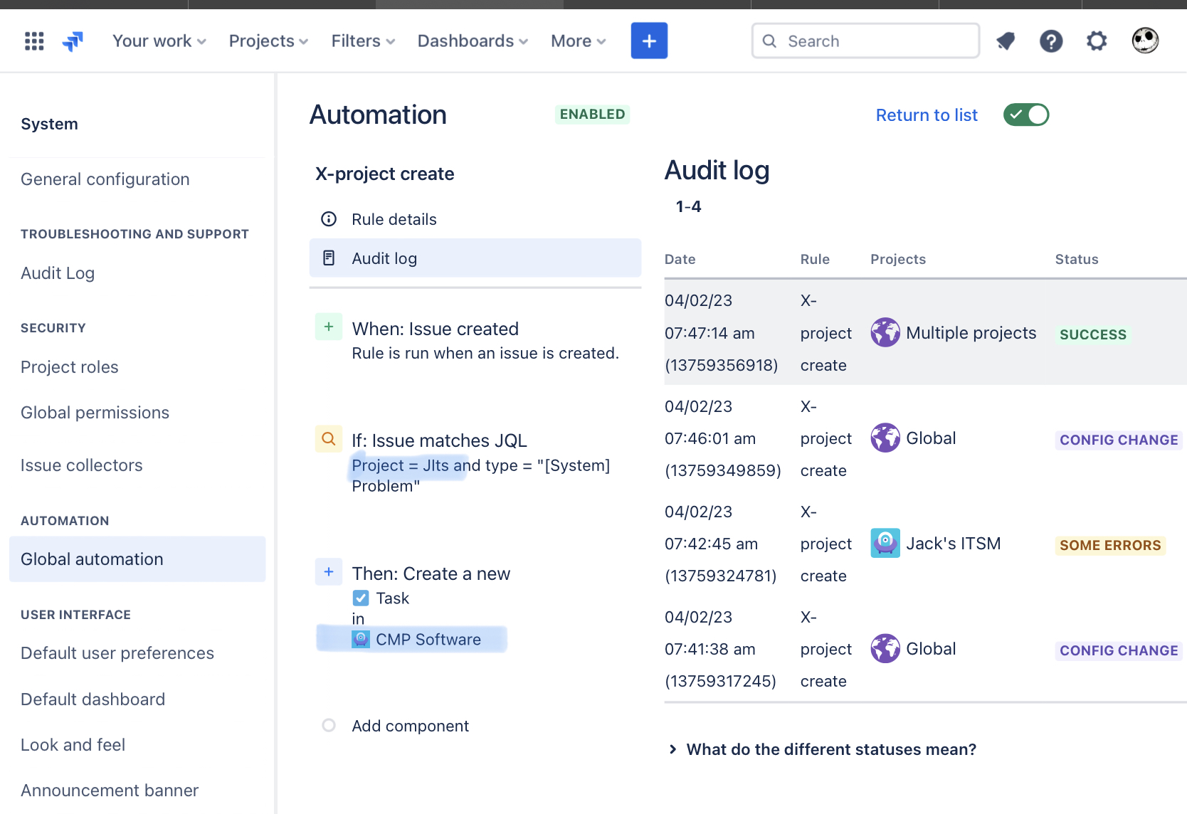 Global Automation Scope