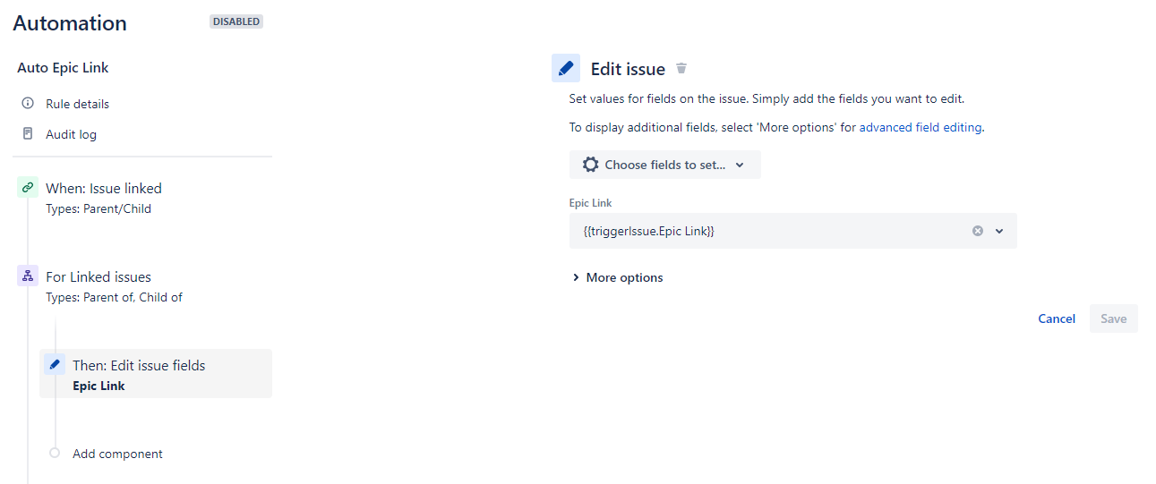 Solved Automation Epic Link To Linked Issues