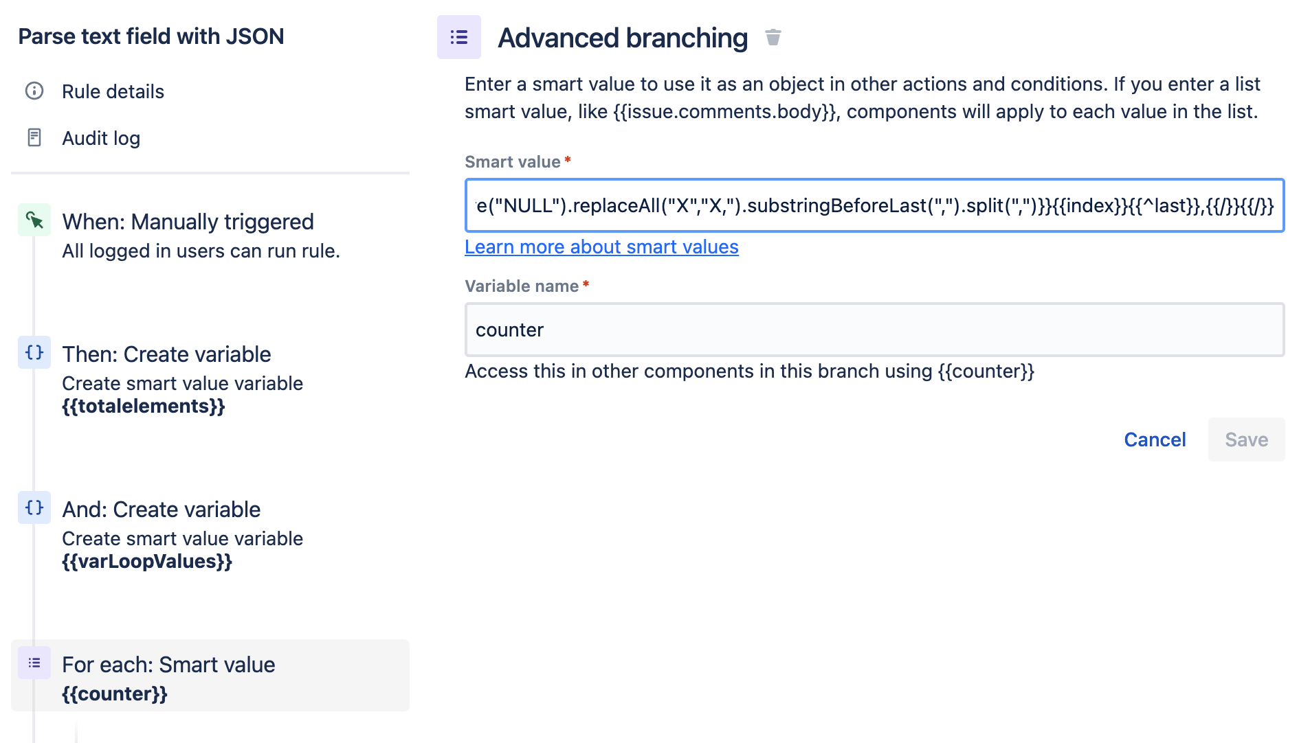 Solved Parsing A Text Field With A Json Object