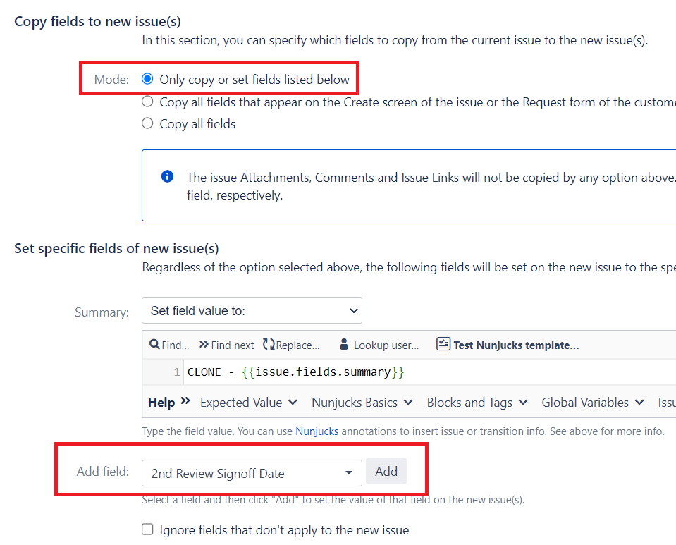 JMWE ignore Fix Version field when copying all to ...