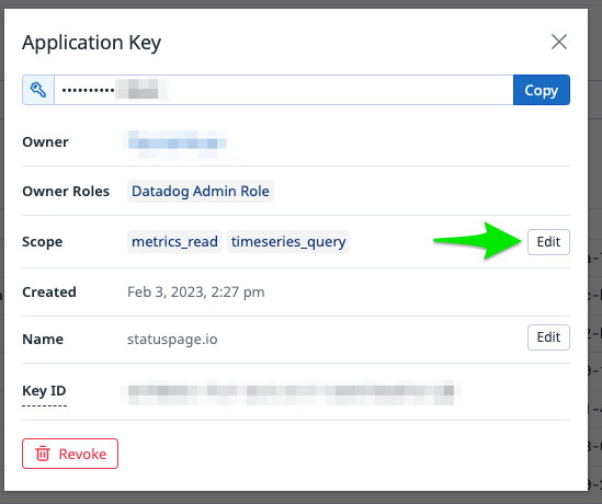 Issue to add a datadog metric