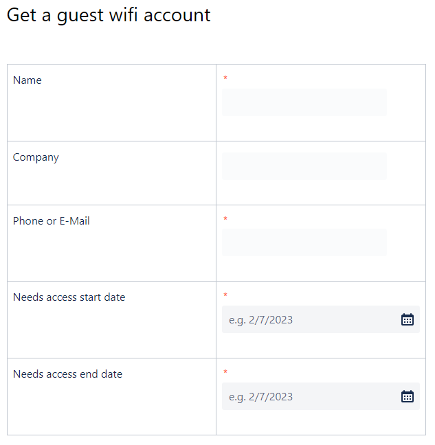 Solved: Form to be filled out by requester