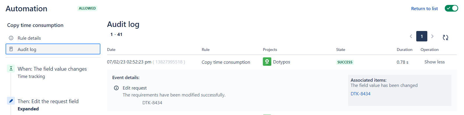 Solved: Copy data from time tracking field to custom field...