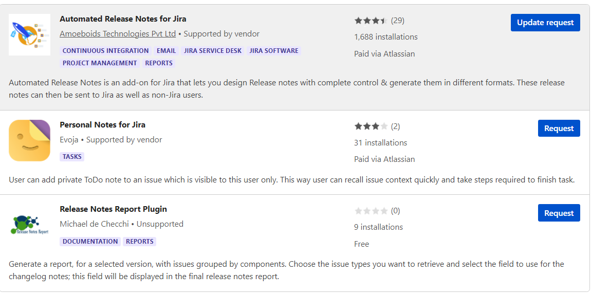 Personal Notes for Jira