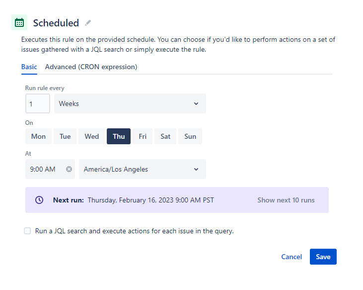Solved: How can I schedule a Jira automation for every 3 h...