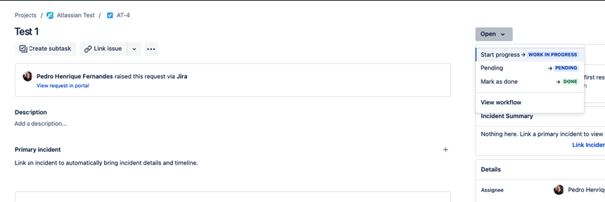 How to reorder status transitions in the new issue view