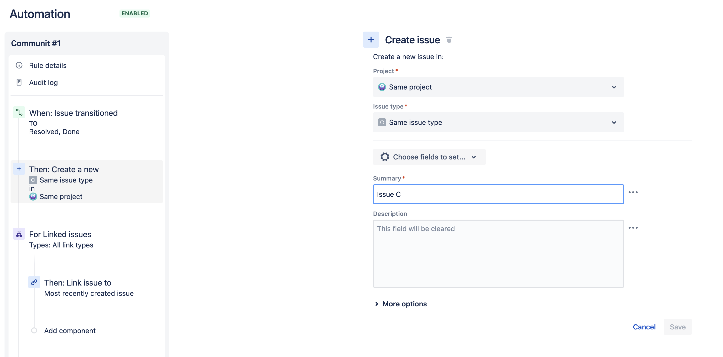 Solved: Link an issue to the link of an issue