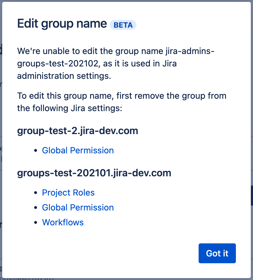 Atlassian organization admins can now rename groups in cloud