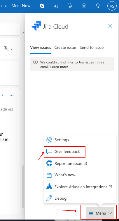 Solved: Jira Cloud Add-in for Outlook - Request Types miss...
