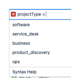 Is there a field in JIRA JQL to pull all project b...
