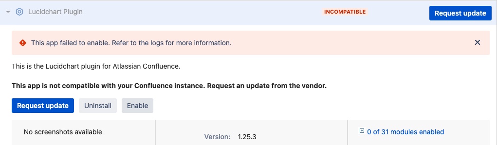 Solved: Lucidchart add-on compatibility with Confluence 8....