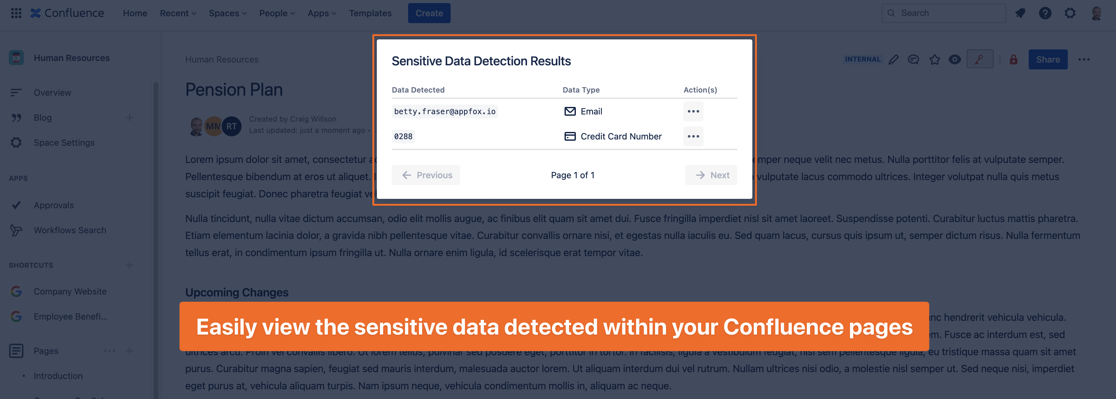 Sensitive data detection has arrived for Confluenc... - Atlassian Community