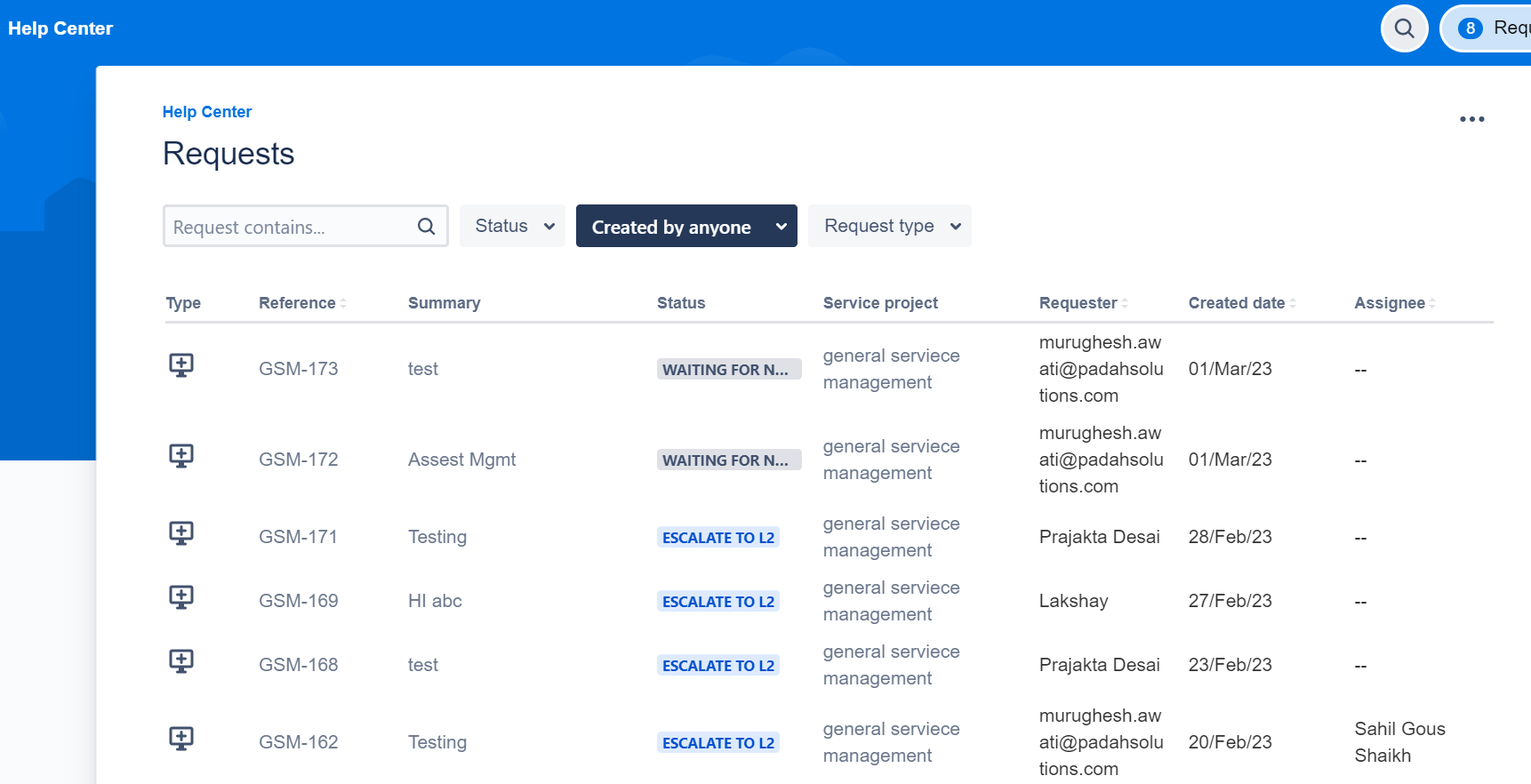 Visibility of Tickets on Customer portal