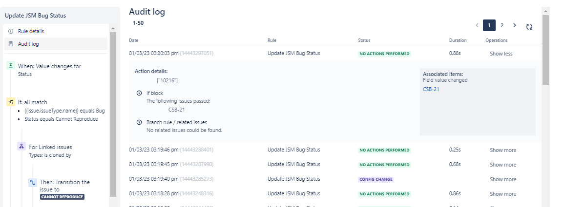 Automate status updates from multiple projects