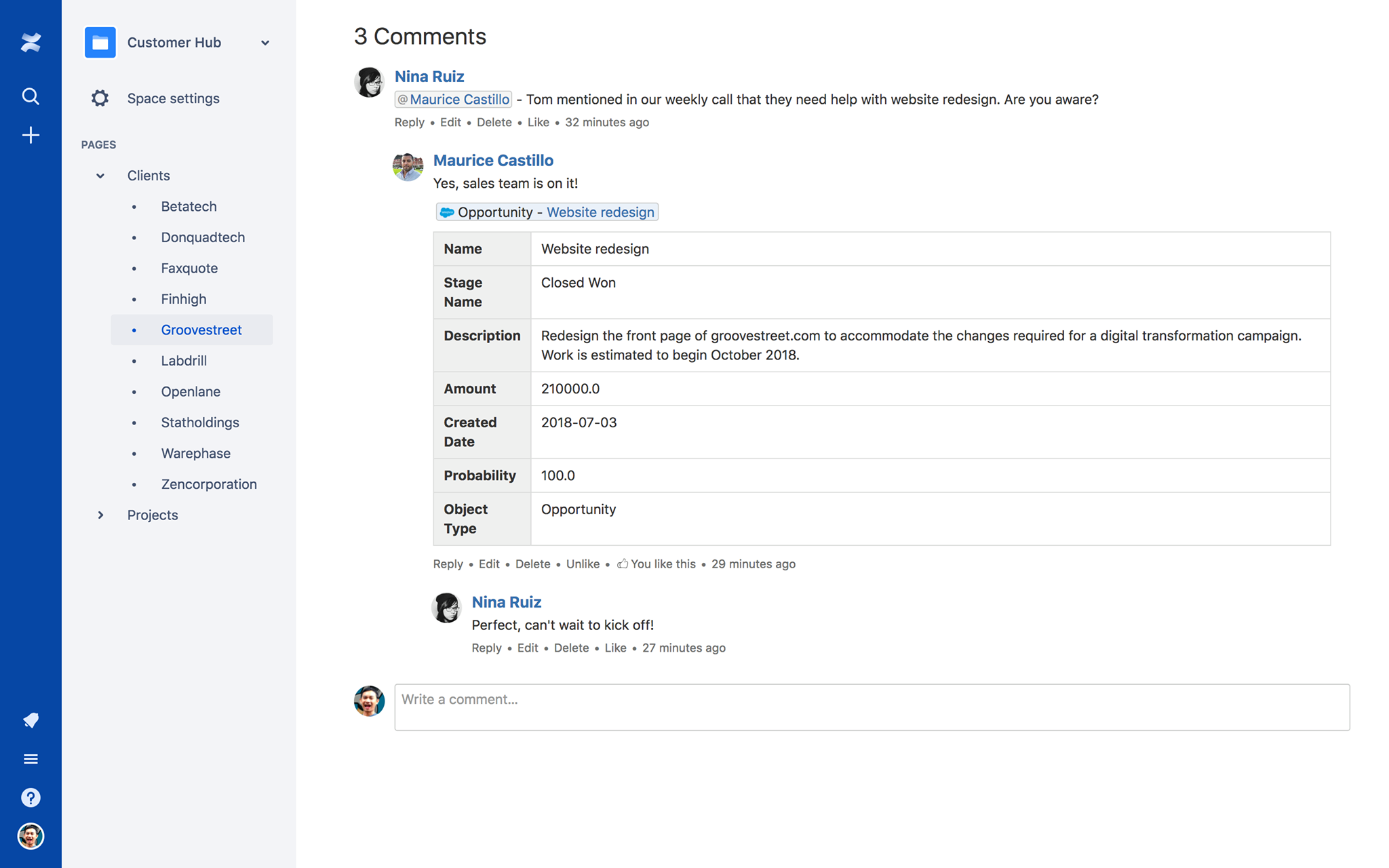 Manage client projects by bringing Salesforce data... - Atlassian Community