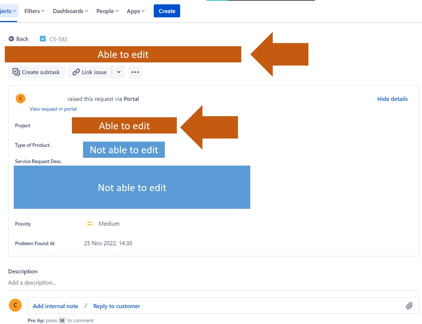 How to make fields able to edit in admin portal