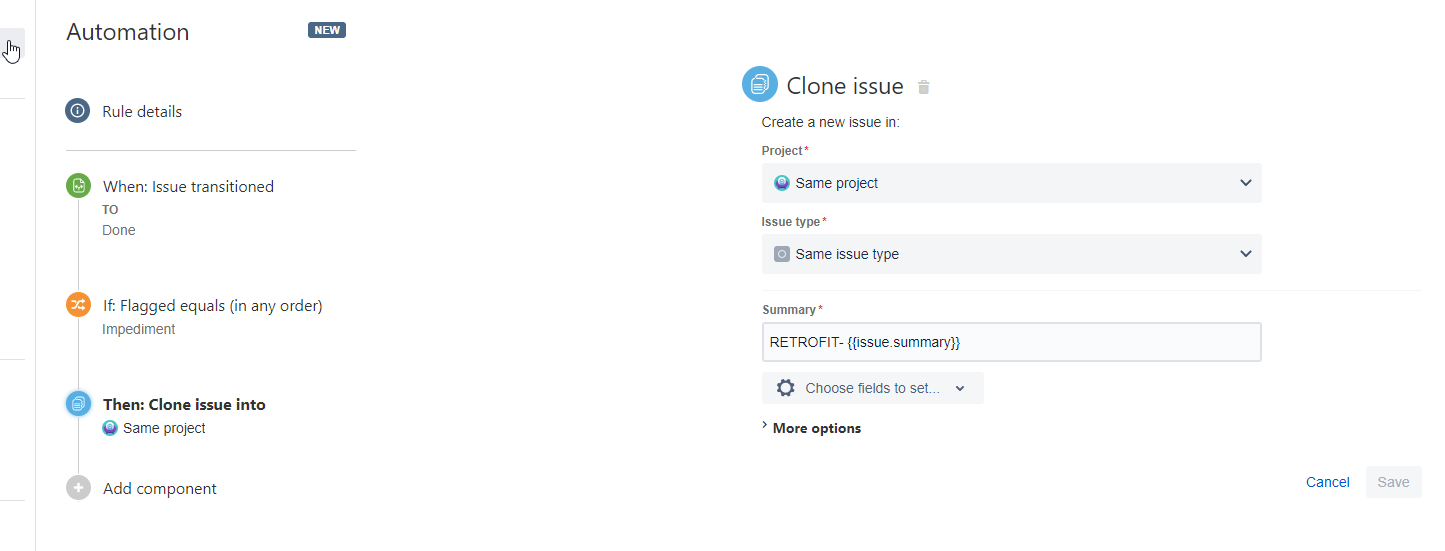 Solved: Automate creating an issue based on a field set