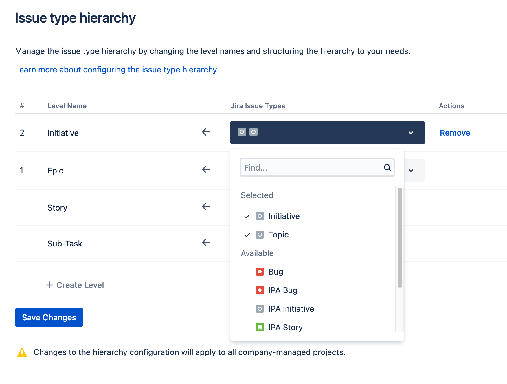 Solved: how to make a specific issuetype visible on Advanc...
