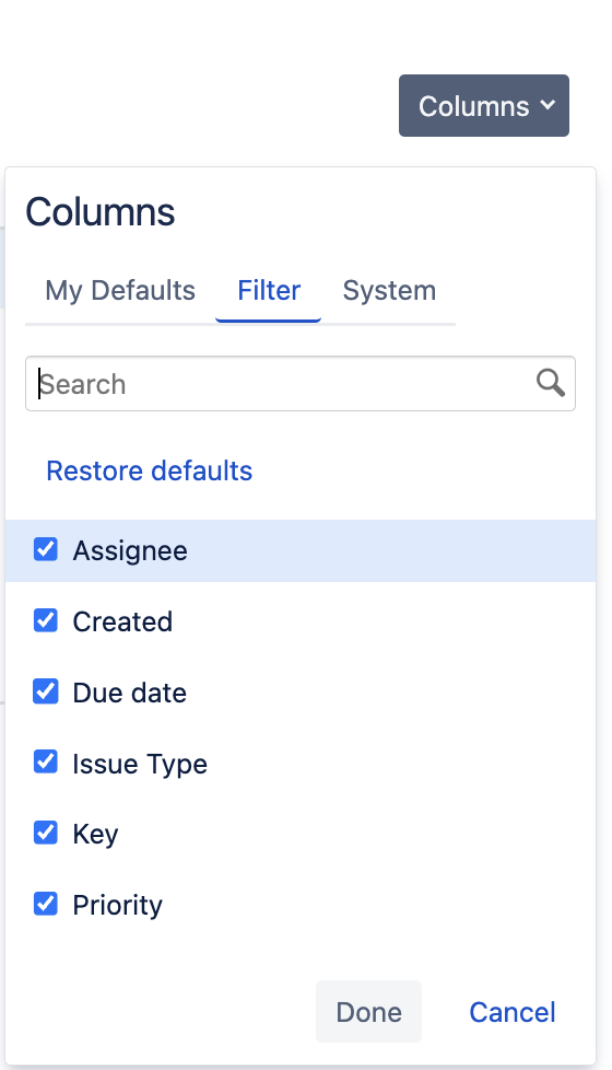 Solved: Issue list view - order of fields
