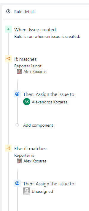 Solved: unassigned specific user automatically.