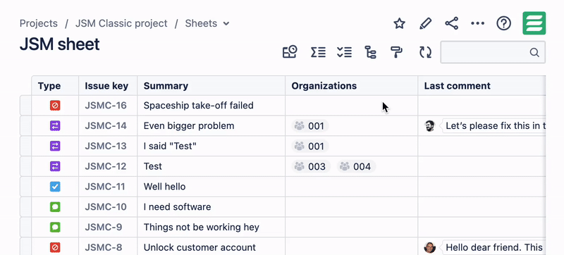 Do you want to be able to sort your issues in JSM ...