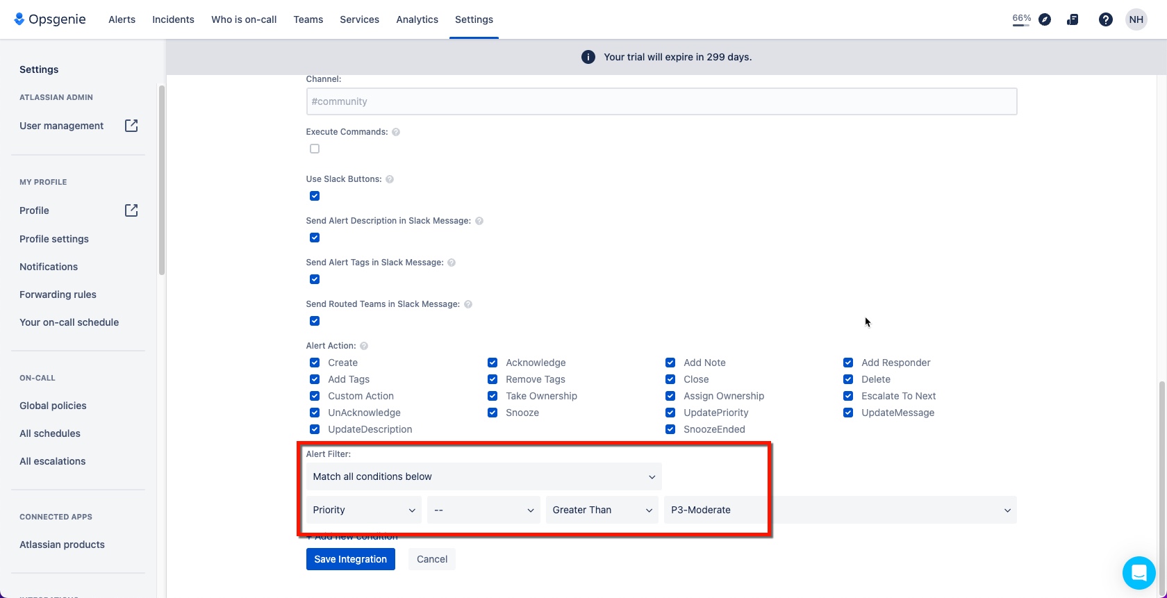 Solved: Alert filter (regex match) when alert is created